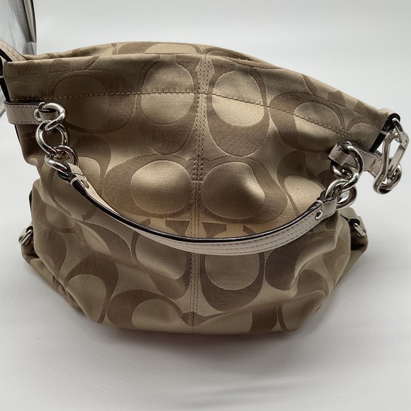 Coach | Bags | Coach Signature Hobo Bag Chain Detail Designer Purse ...